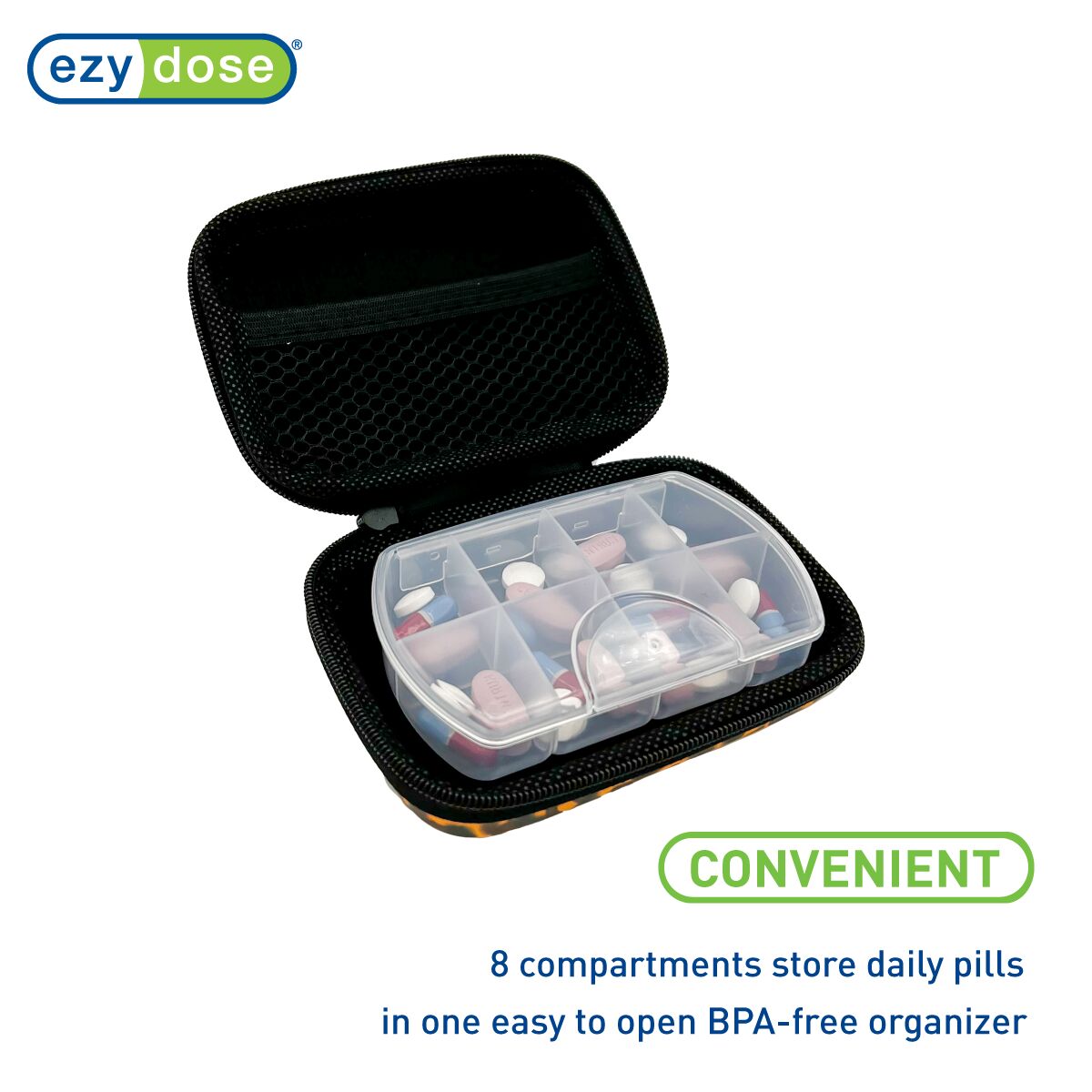 Ezy Dose® Medtime Planner® with Carrying Case | 4 Times a Day | Travel ...