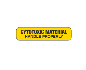 "CYTOTOXIC MATERIAL Label" | Advisory Label | Apothecary Products