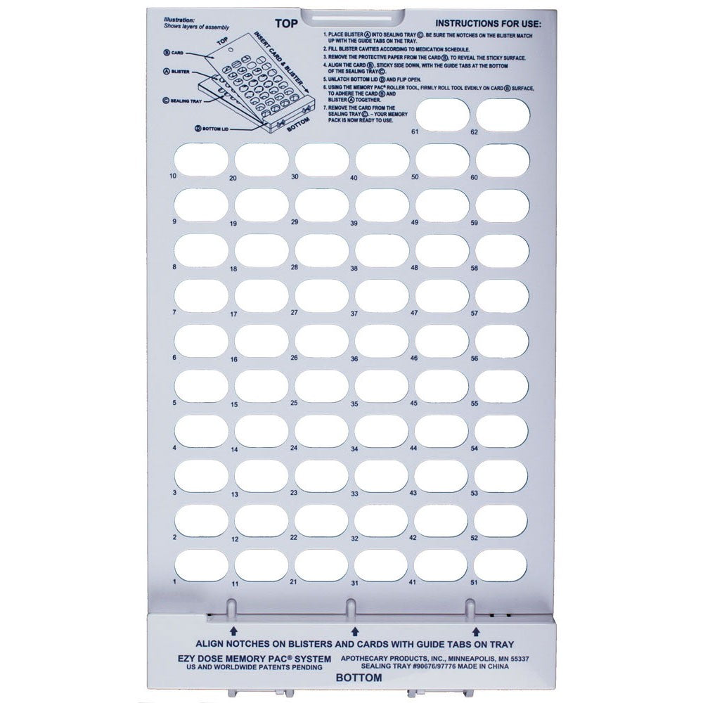 Cold Seal Tray | Unit Dose System | Apothecary Products