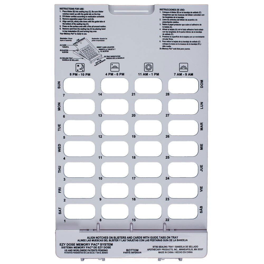 Cold Seal Tray | Unit Dose System | Apothecary Products