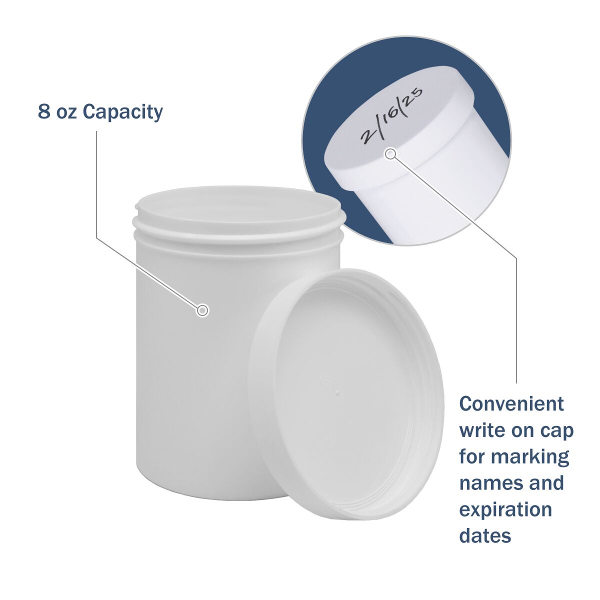 Pharmacy Jars | Use for Creams, Balms and Ointments | Write-On Caps ...