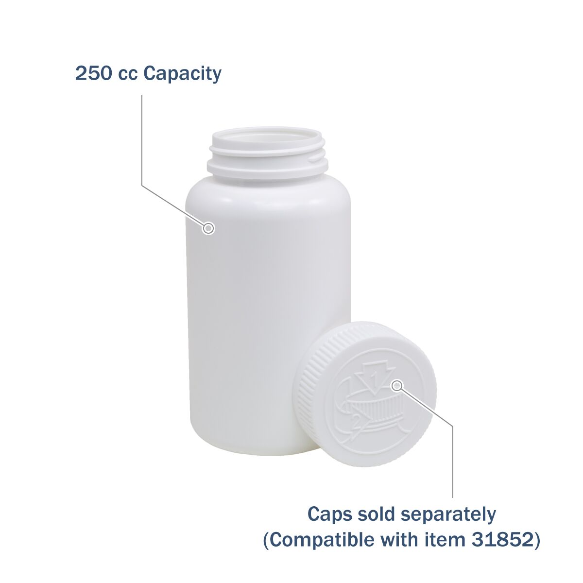 Pharmaceutical Round Bottles | Container for Pills, Tablets, or Powder ...