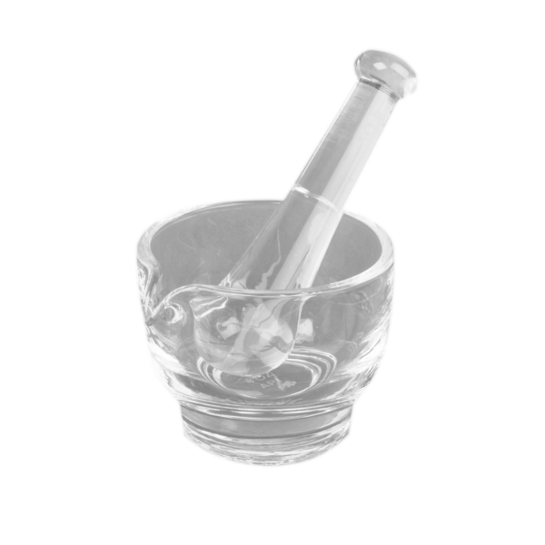 Glass Mortar & Pestle | Crush and Compound Medications | Durable Glass ...