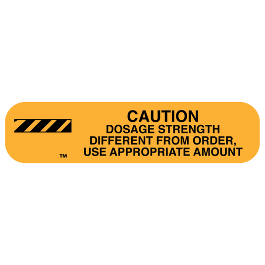 "DOSE STRENGTH" Label | Advisory Labels | Apothecary Products