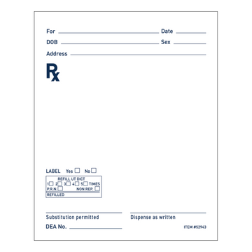 RX Pads | Prescription Pads | Apothecary Products