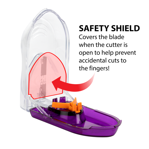 Ezy Dose® Ezy-Cut Pill Cutter | Safety Shield | Stainless Steel Blade ...
